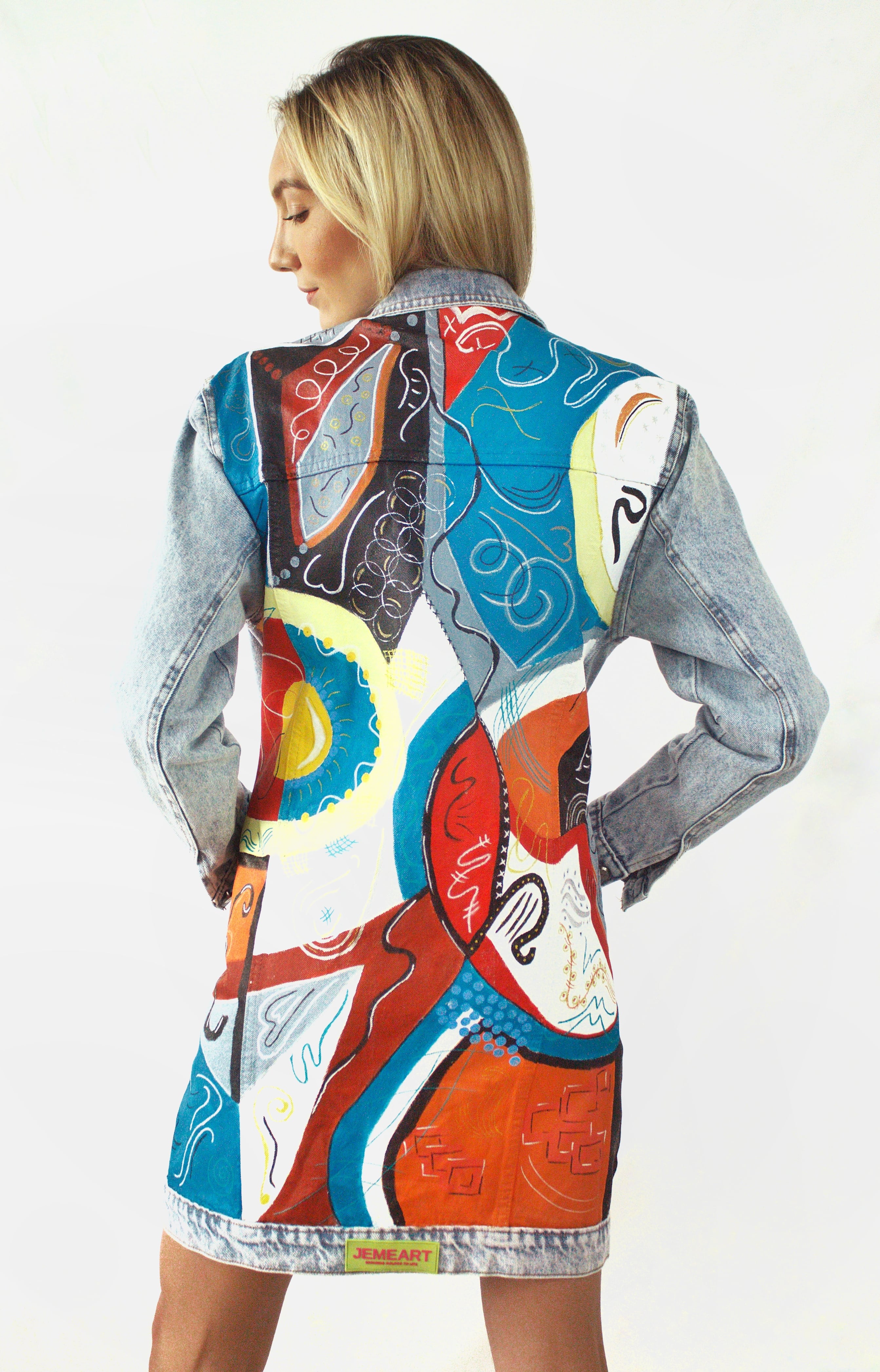 Echo Fusion - Long Denim Jacket – Jemeart